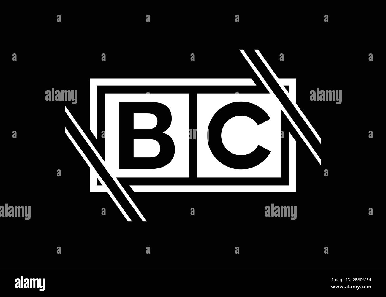B C, BC Initial Letter Logo design vector template, Graphic Alphabet ...