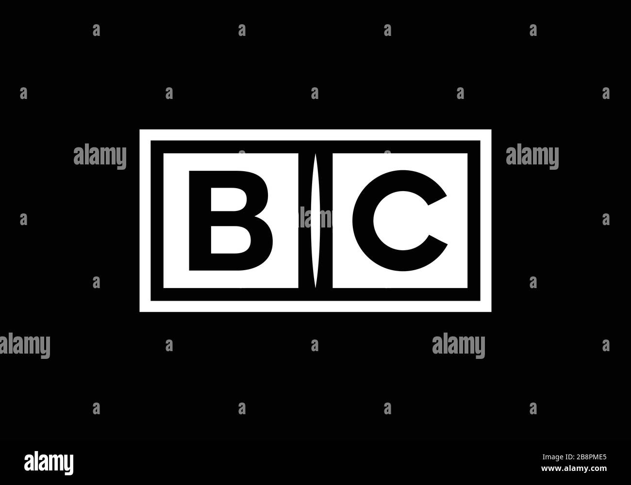 B C, BC Initial Letter Logo design vector template, Graphic Alphabet ...