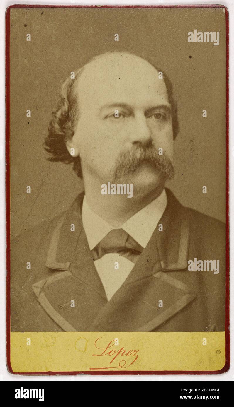 Portrait of Salvini, (actor) Lopez, J. M. Portrait de Salvini, acteur ...