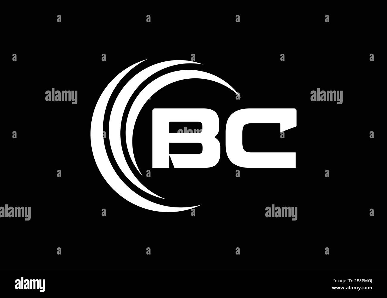 B C, BC Initial Letter Logo design vector template, Graphic Alphabet ...