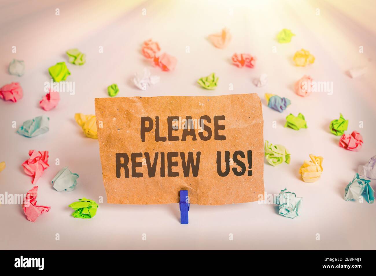 Conceptual hand writing showing Please Review Us. Concept meaning ...