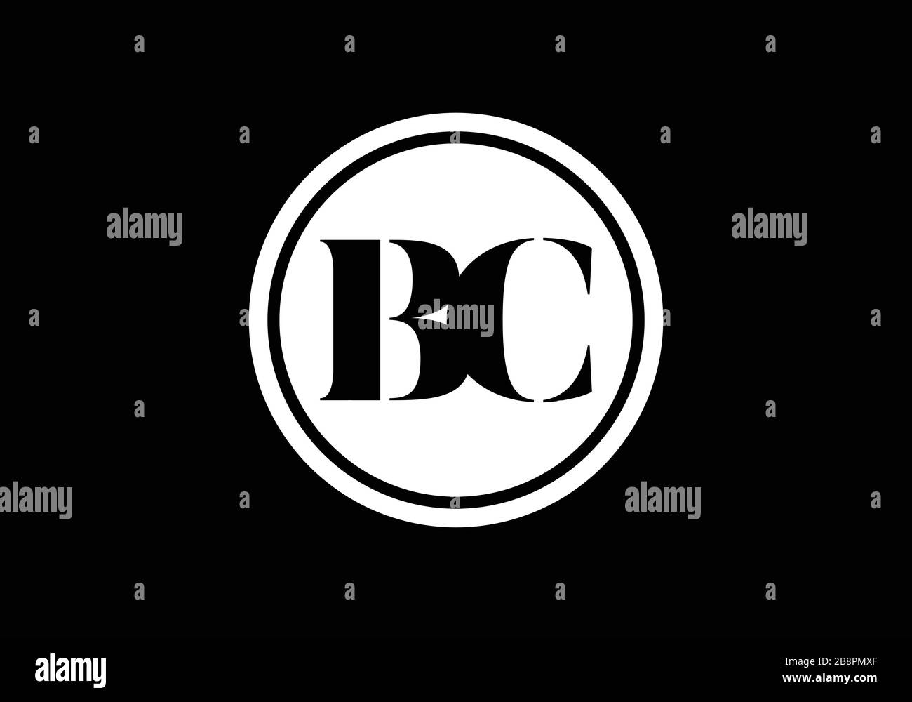 B C, BC Initial Letter Logo design vector template, Graphic Alphabet ...