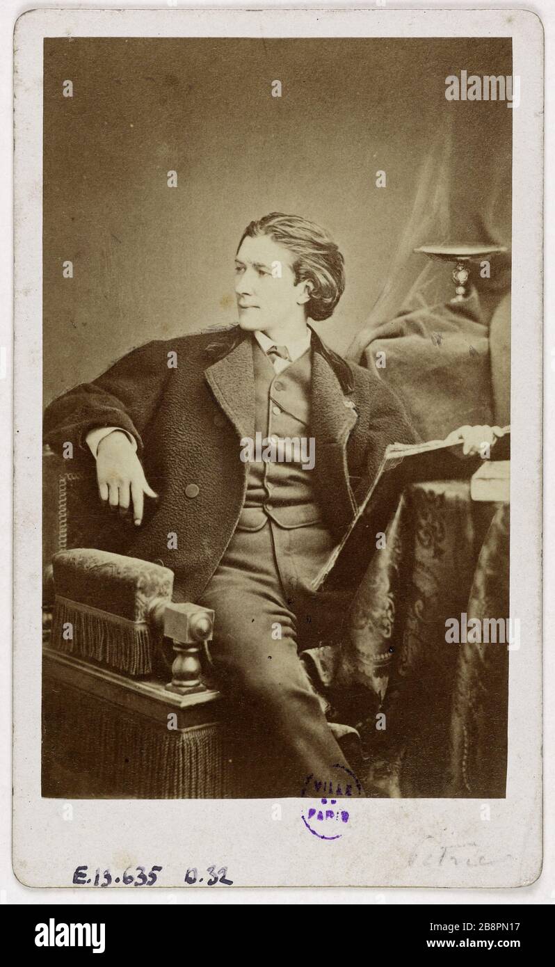Portrait of Victorian Sardou, (1831-1908), (playwright) Joseph Tourtin ...