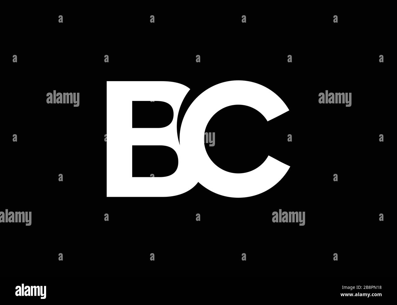 B C, BC Initial Letter Logo design vector template, Graphic Alphabet ...