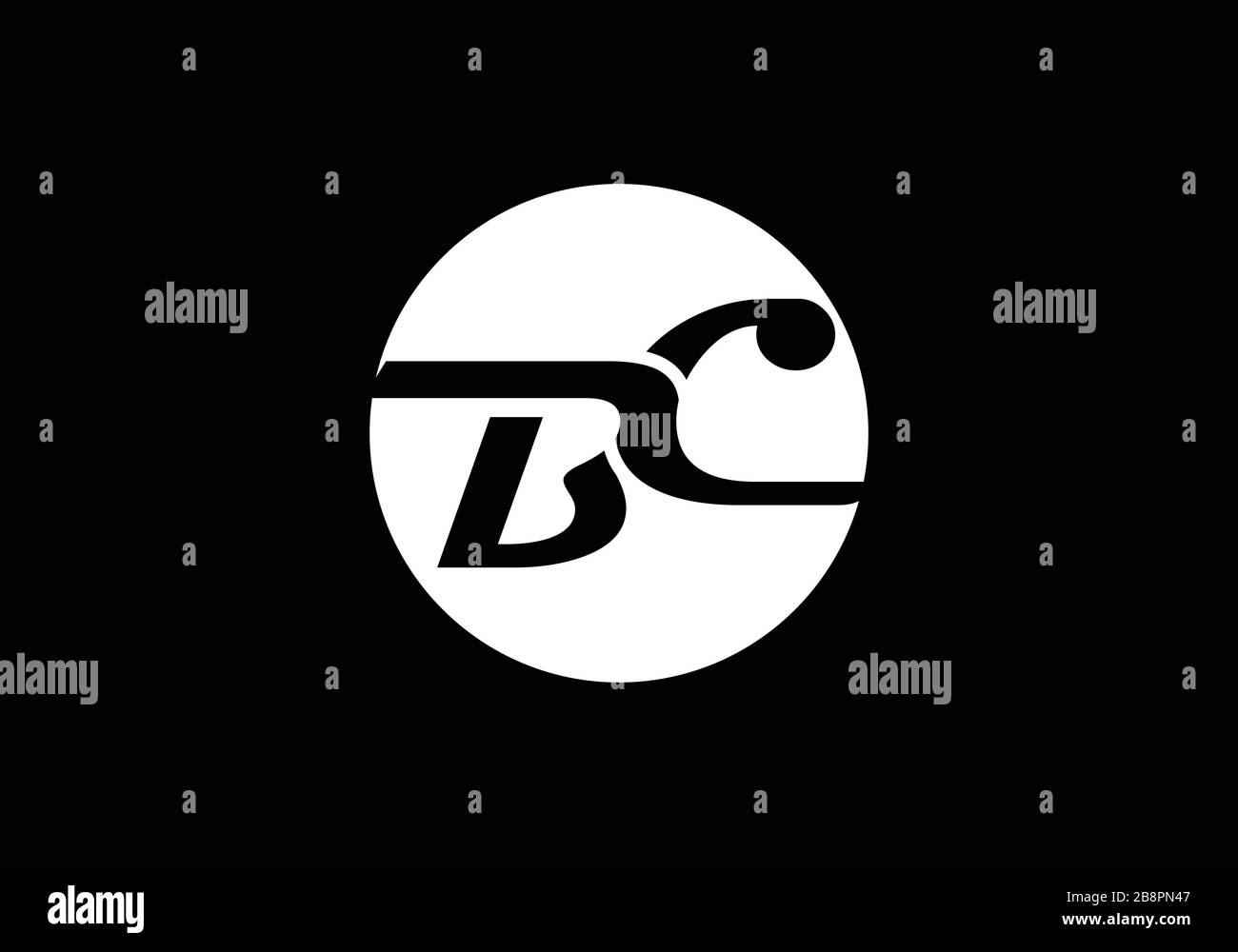 B C, BC Initial Letter Logo design vector template, Graphic Alphabet ...