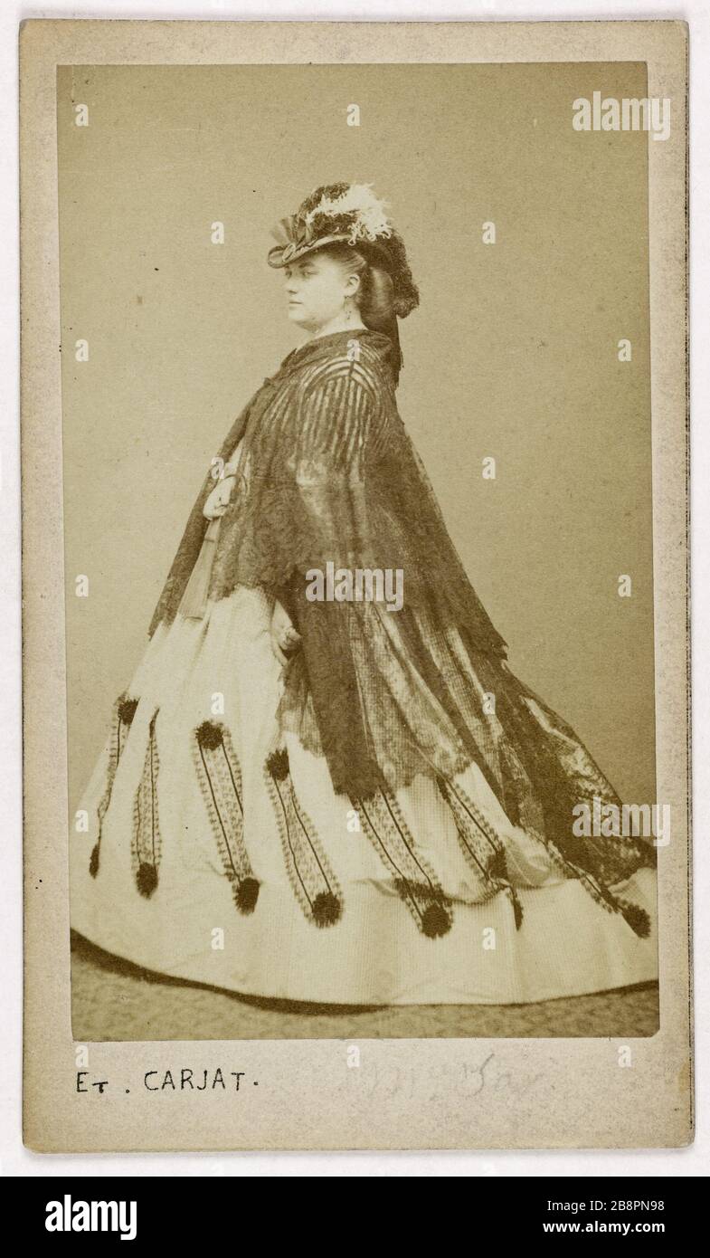 Portrait of Marie Sasse, (known until 1866 Marie Sax, wife of Mr Caston ...