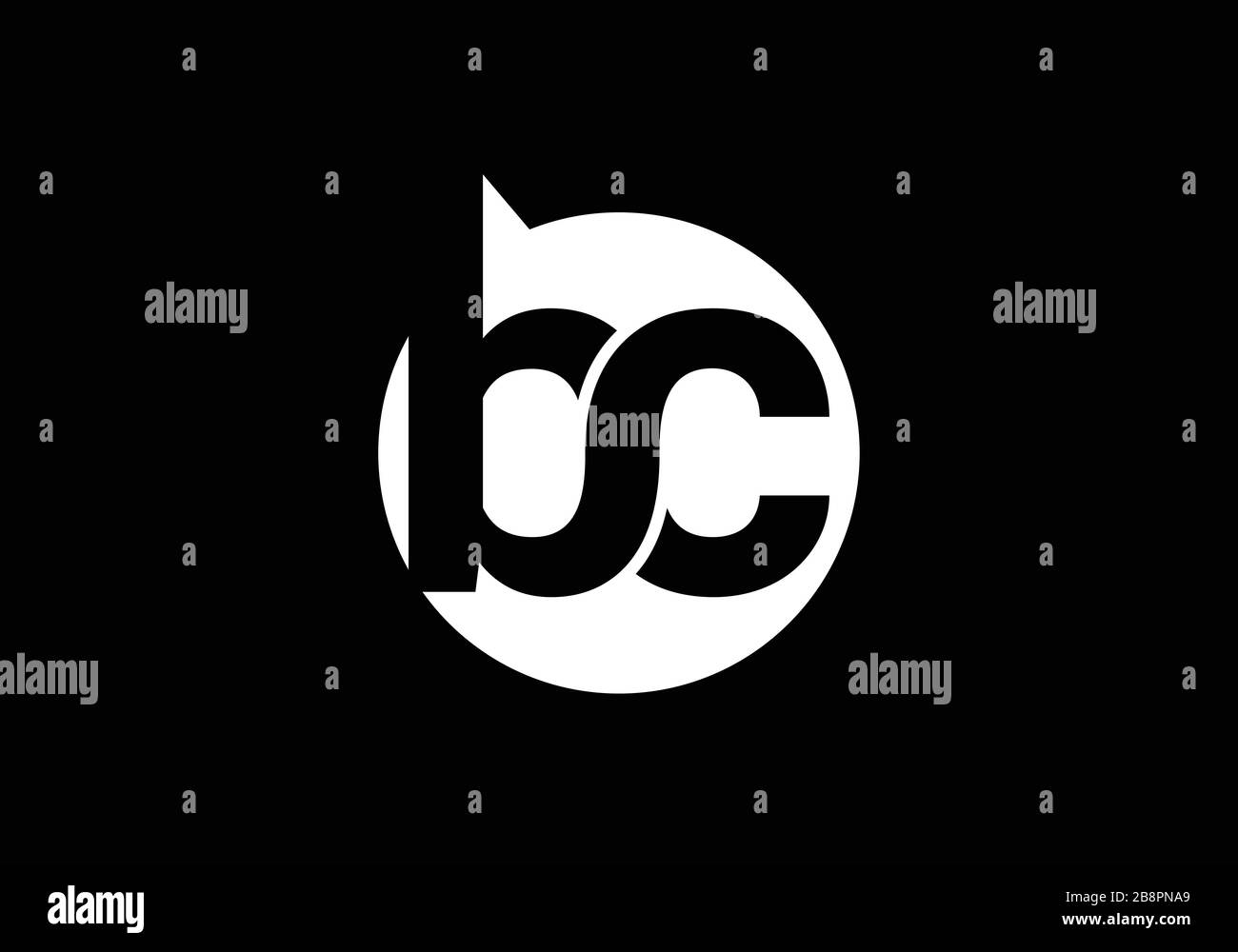 B C, BC Initial Letter Logo design vector template, Graphic Alphabet ...