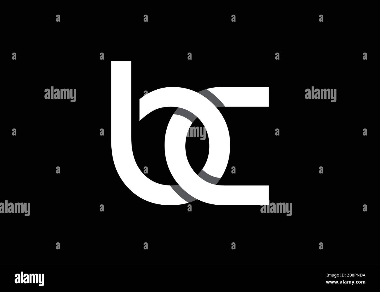 B C, BC Initial Letter Logo design vector template, Graphic Alphabet ...
