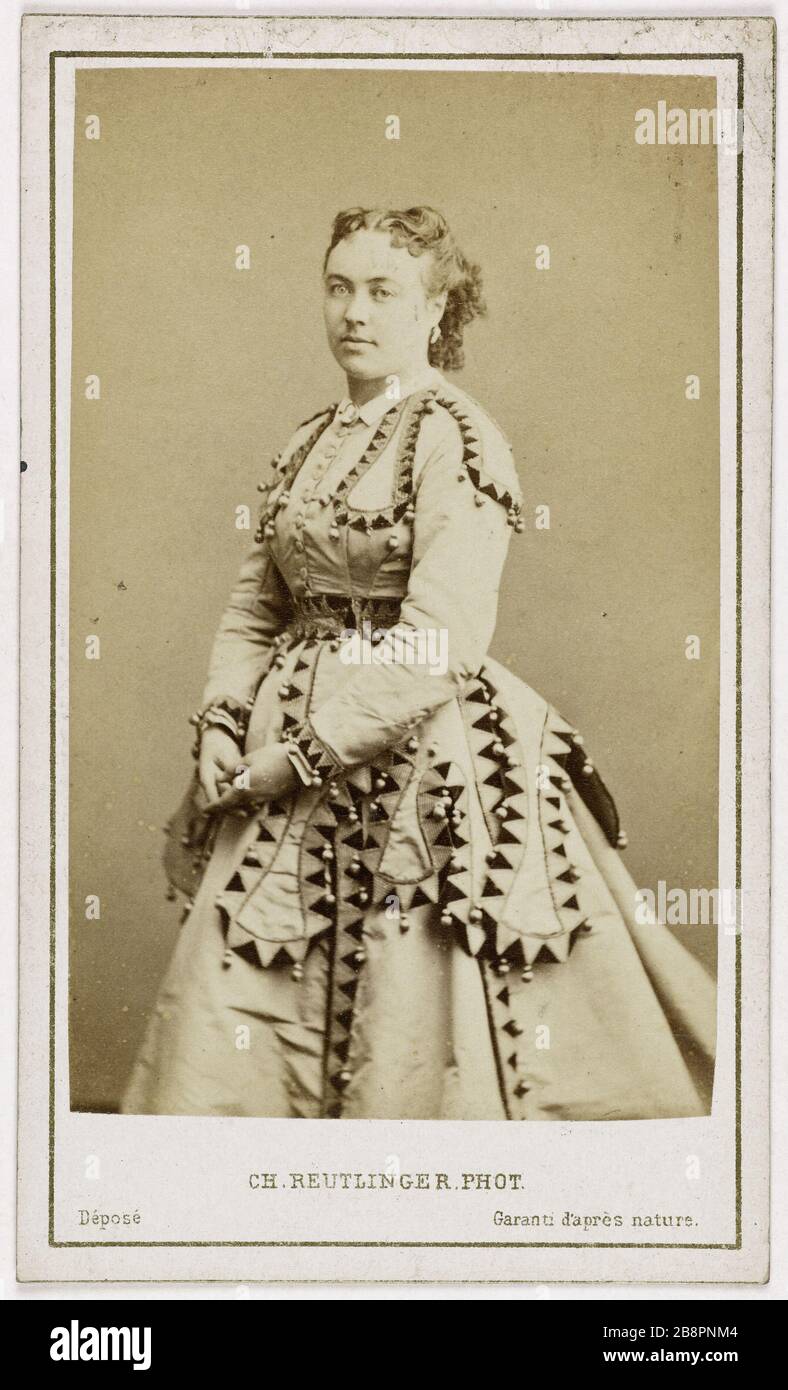 Portrait of Berthe Savary, (actress) Portrait de Berthe Savary, actrice ...