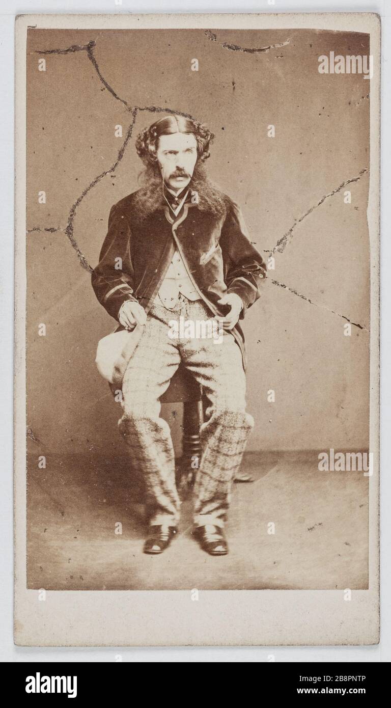Portrait of Sothern, English actor Ventadour Theater in 1867. Alexander ...