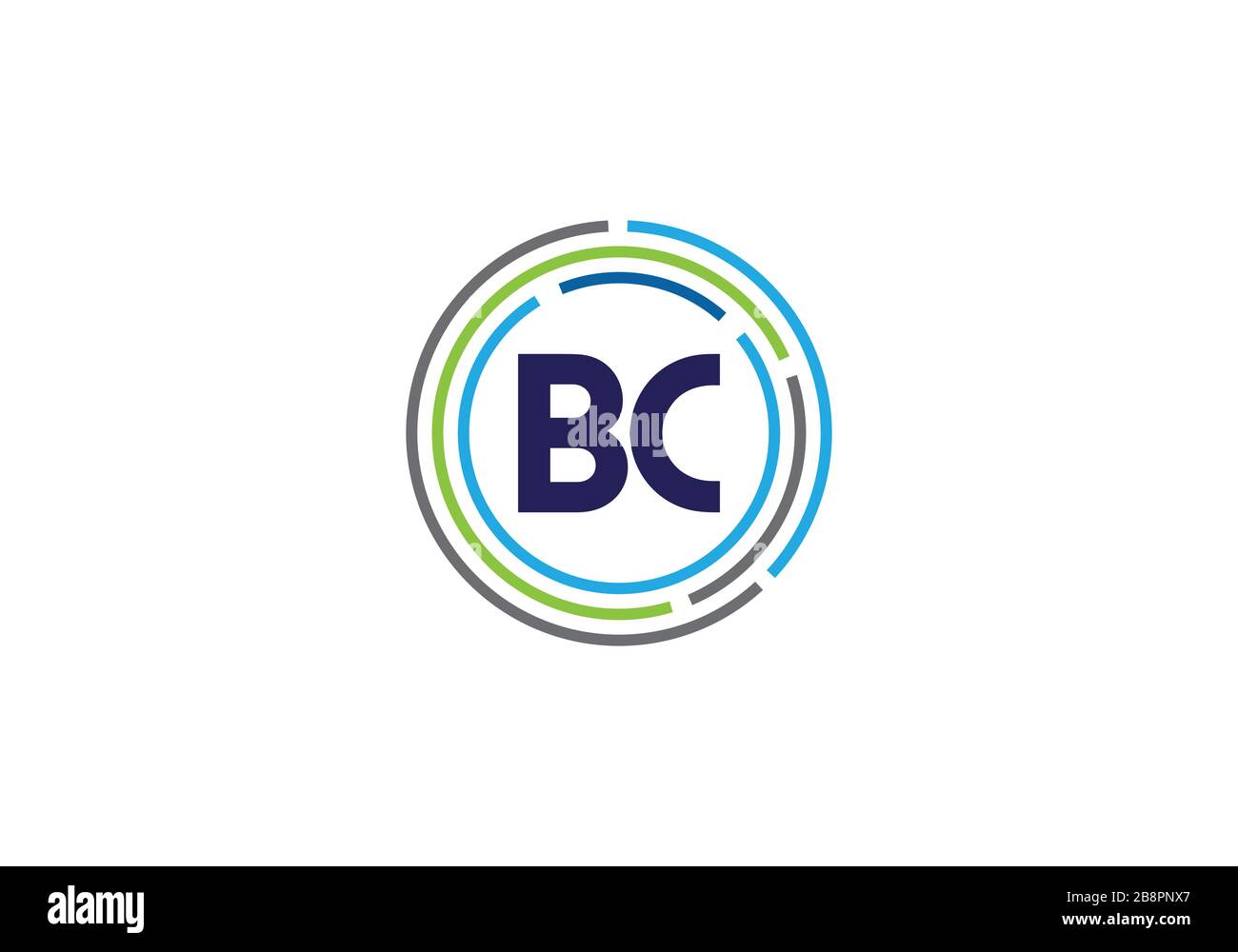 B C, BC Initial Letter Logo design vector template, Graphic Alphabet ...