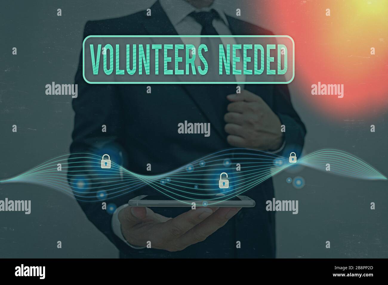 Writing note showing Volunteers Needed. Business concept for need work ...