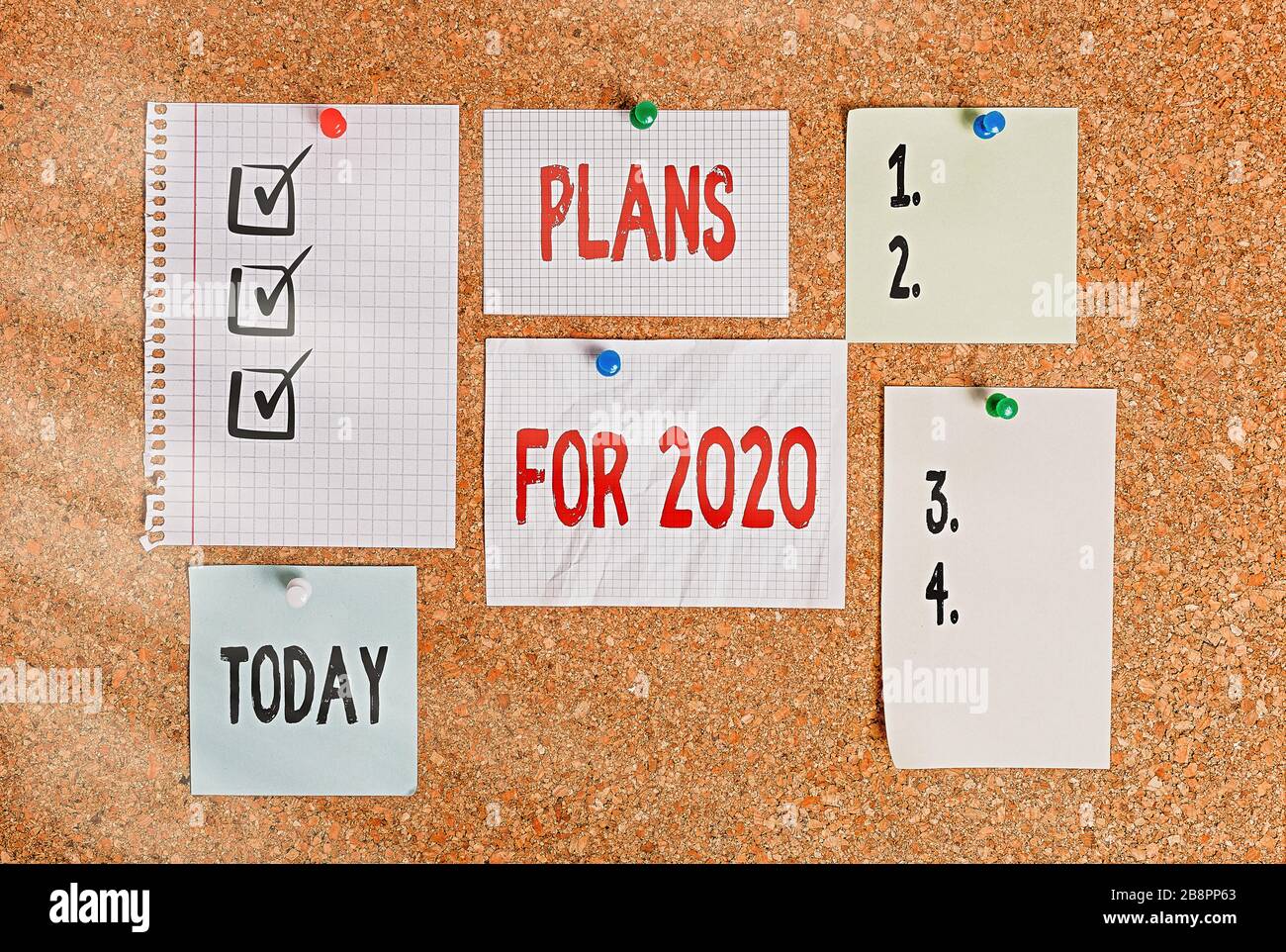 Conceptual hand writing showing Plans For 2020. Concept meaning an ...