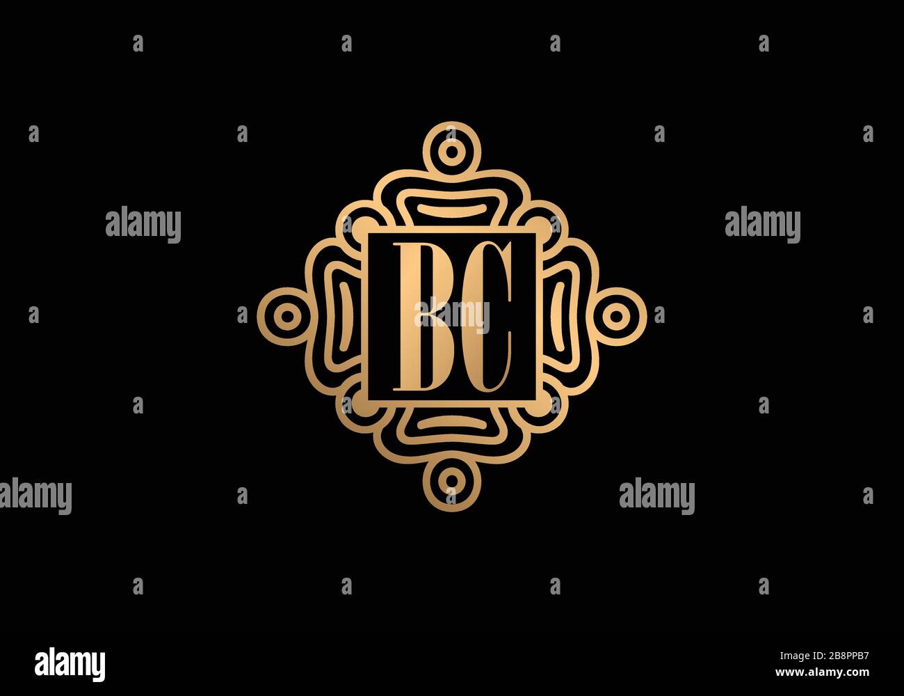 B C, BC Initial Letter Logo design vector template, Graphic Alphabet ...