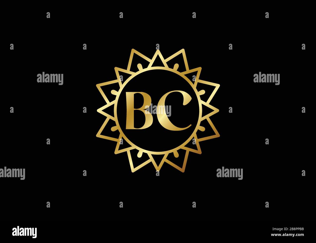B C, BC Initial Letter Logo design vector template, Graphic Alphabet ...