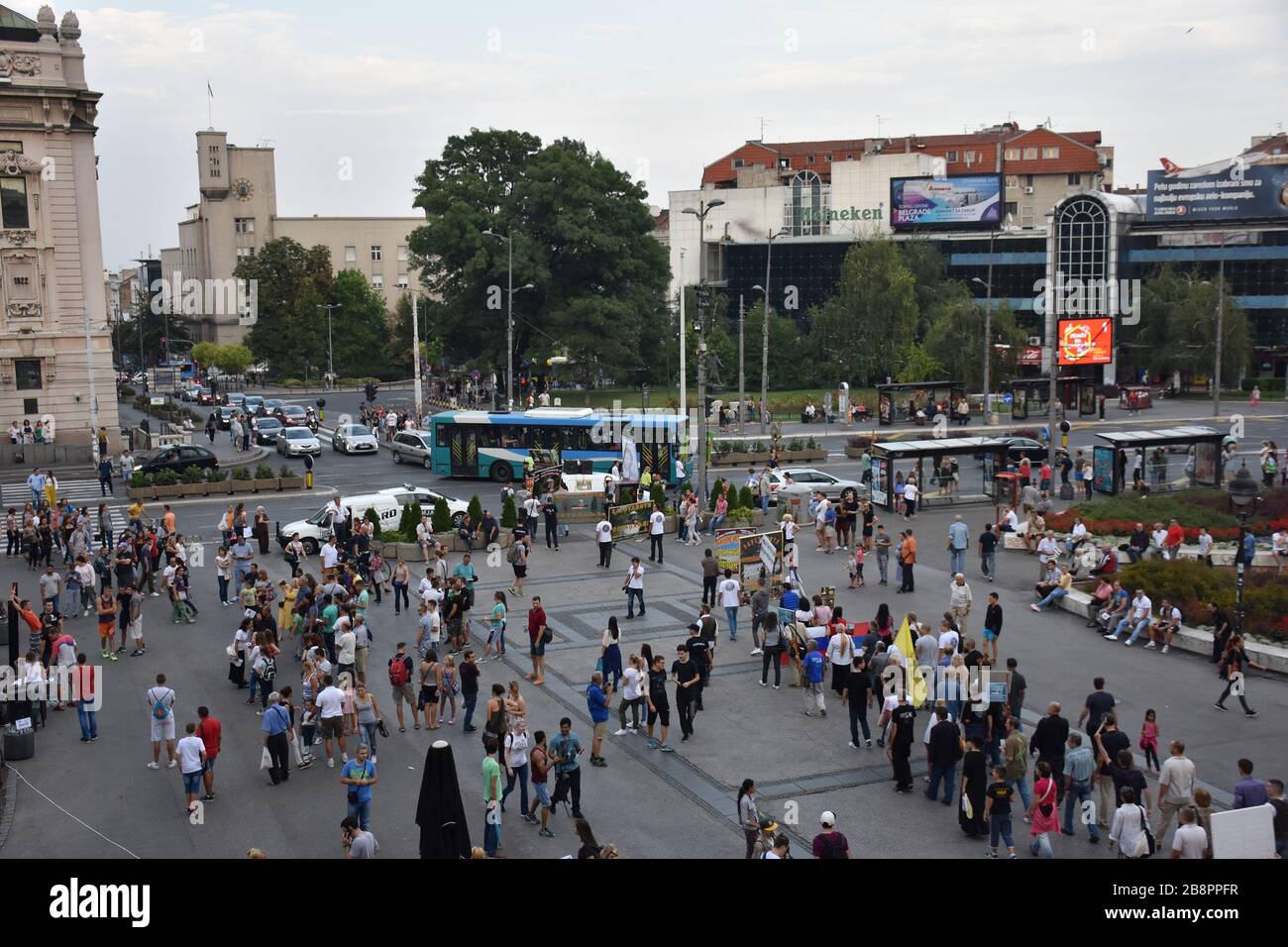 Republic square in belgrade hi-res stock photography and images - Alamy