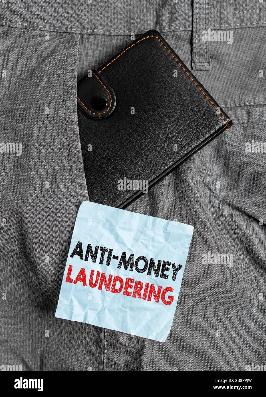 Word writing text Anti Money Laundering. Business photo showcasing ...