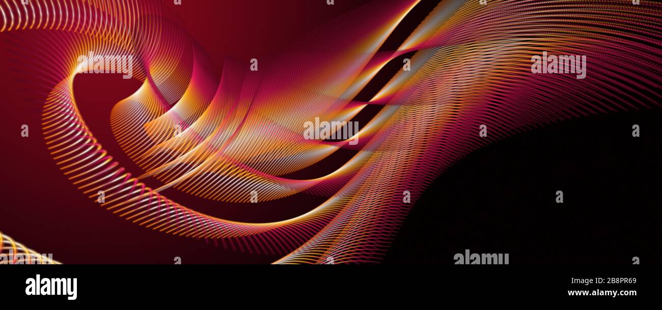 Powerful particle panorama background design illustration Stock Photo ...
