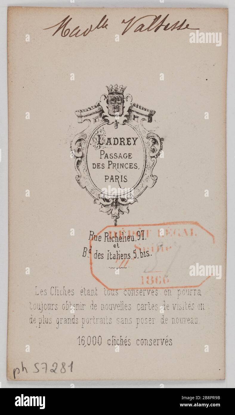Vertical Lucy Emilie La Bigne (1848-1910), called Valtesse La Bigne ...