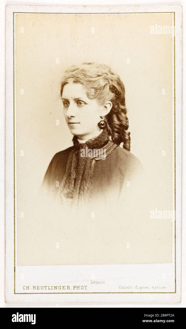 Portrait of Miss Thomas, (actress) Portrait de Mlle Thomas, actrice ...