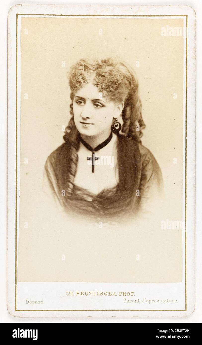 Portrait of Miss Thomas, (actress) Portrait de Mlle Thomas, actrice ...