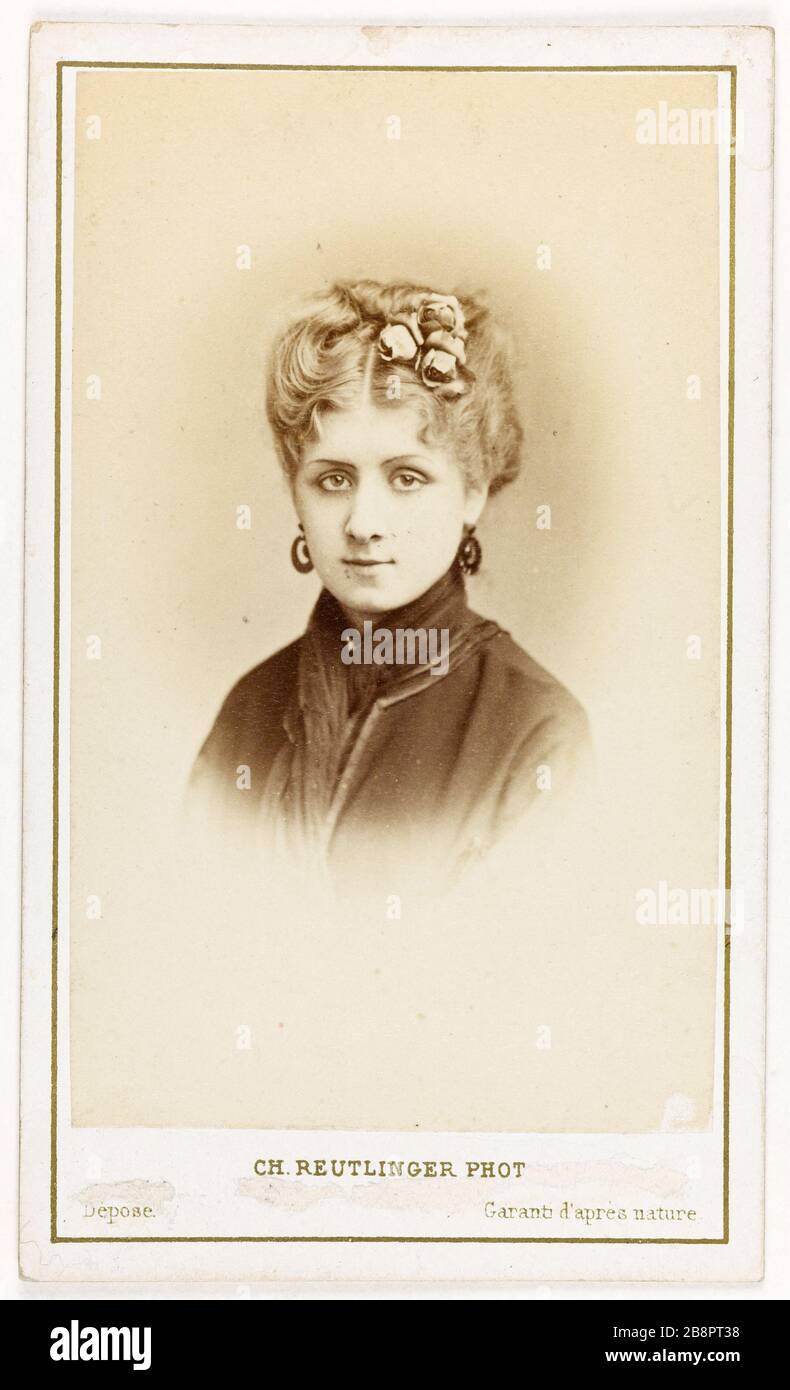 Portrait of Miss Thomas, (actress) Portrait de Mlle Thomas, actrice ...