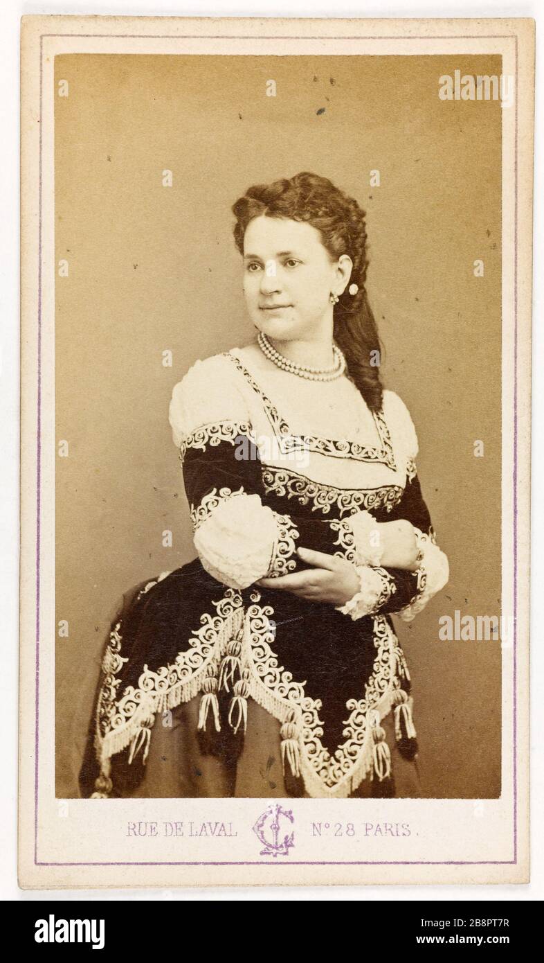 Portrait of Miss Tiberini, (dancer and opera singer) Portrait de Mlle ...