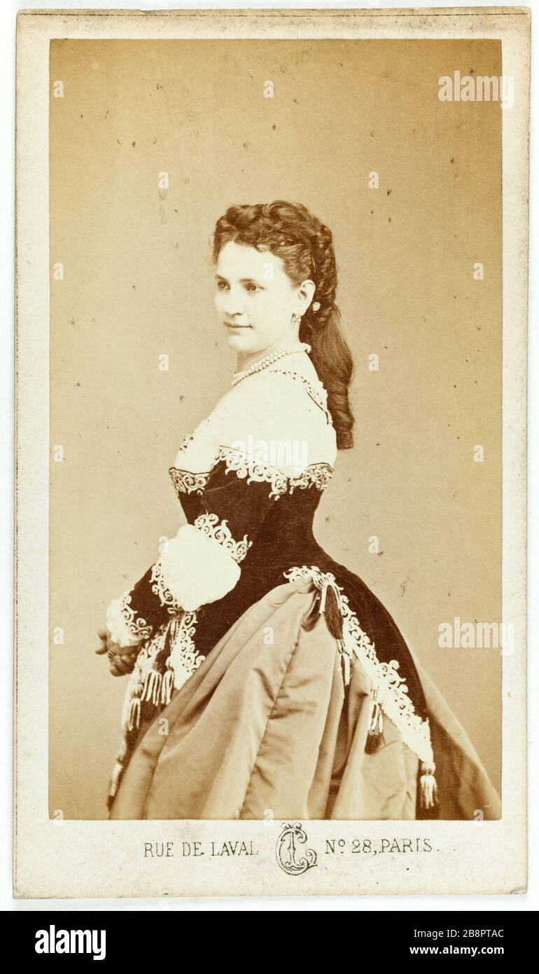 Portrait of Miss Tiberini, (dancer and opera singer) Portrait de Mlle ...