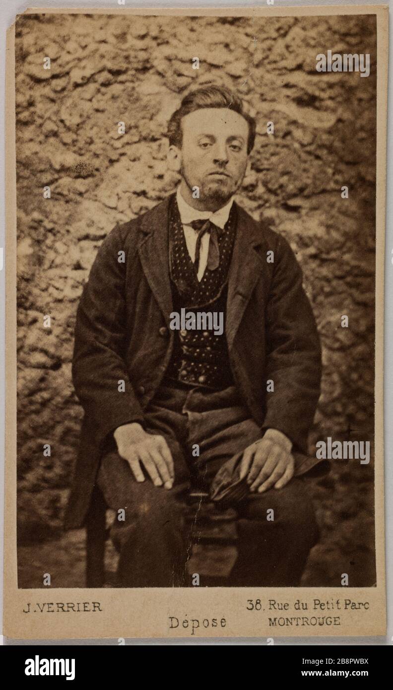 Portrait of Jean-Baptiste Troppmann (1849-1870), criminal, author of ...