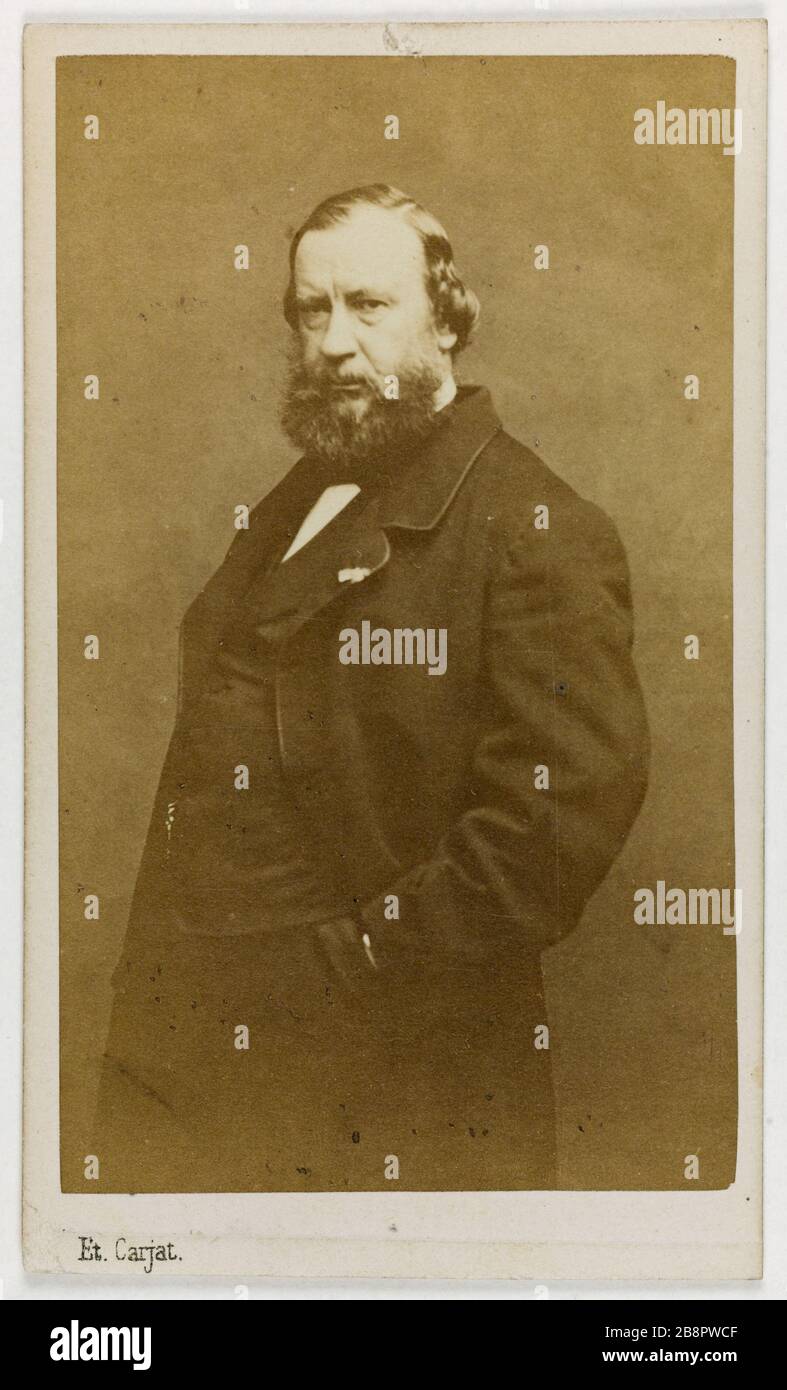 Portrait of Constant Troyon (1810-1865), painter Portrait de Constant ...