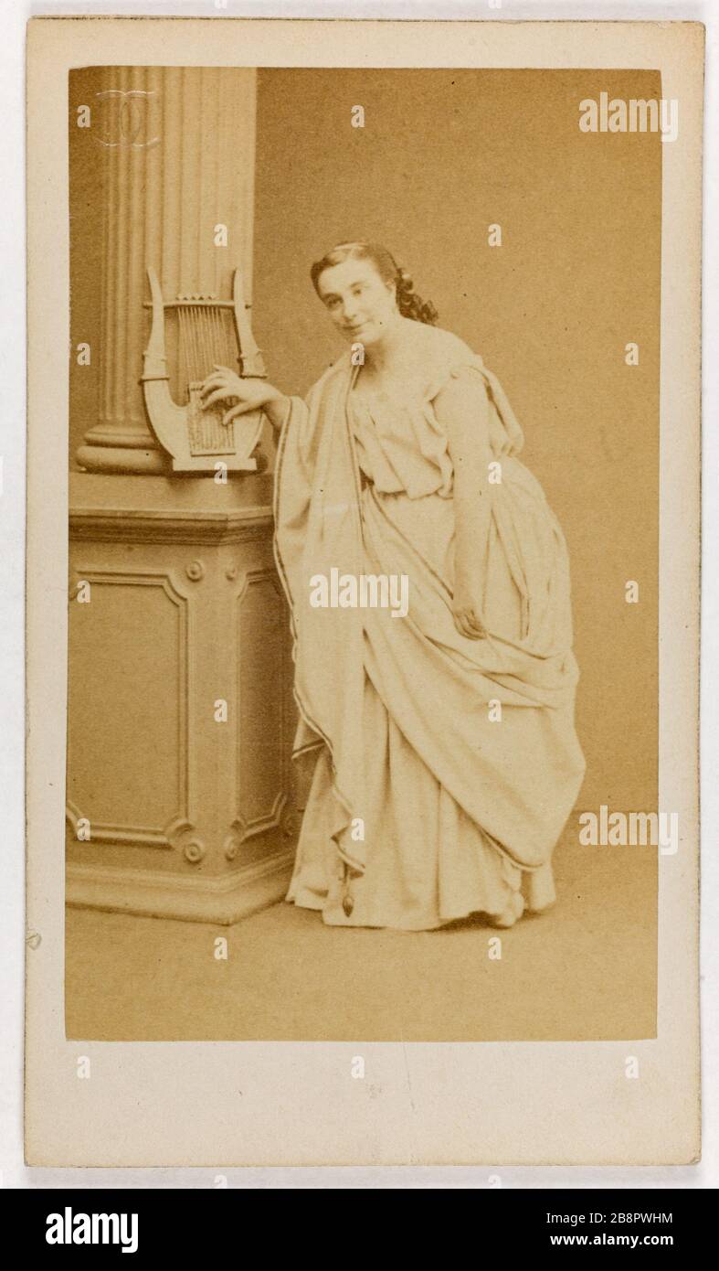 Portrait of Delphine Ugalde (1829-1910) (born Gabrielle Delphine ...