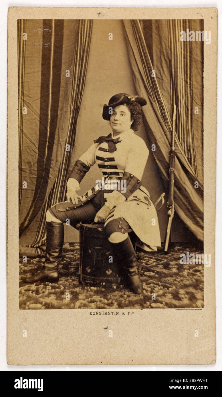 Portrait of Delphine Ugalde (1829-1910) (born Gabrielle Delphine ...