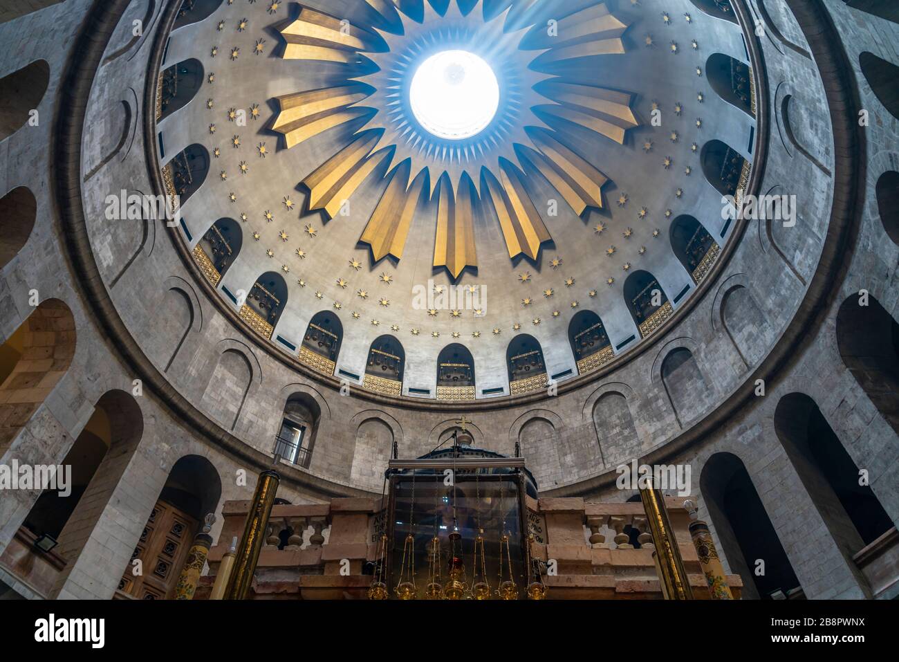 Interior dome church holy sepulchre hi-res stock photography and images ...