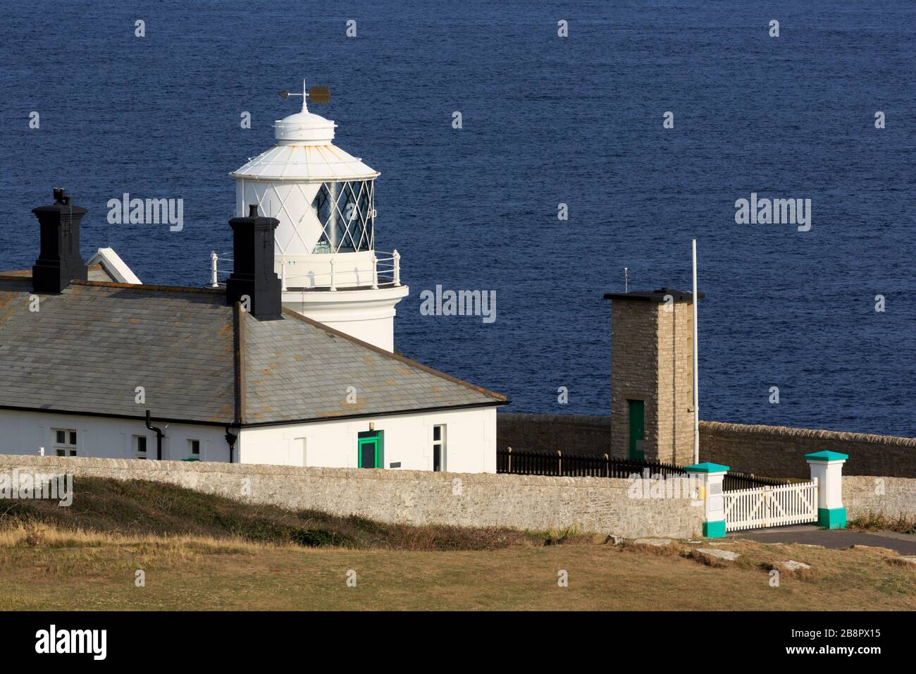 Anvil Point Lighthouse, Durlston Country Park, Swanage Town, Isle of ...