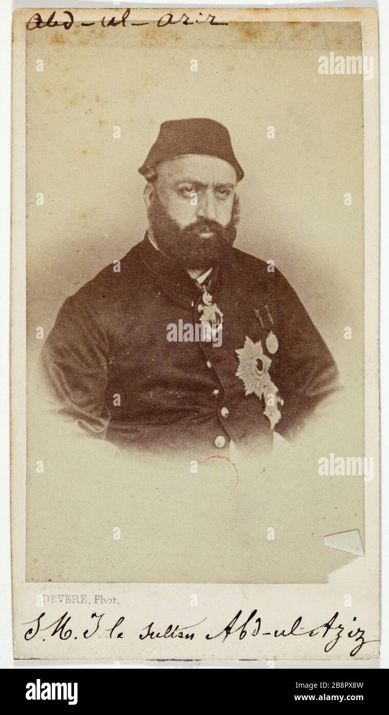Portrait of Abd el Kader (El Hadj) (1807-1883) (Arab emir) Charlemagne ...