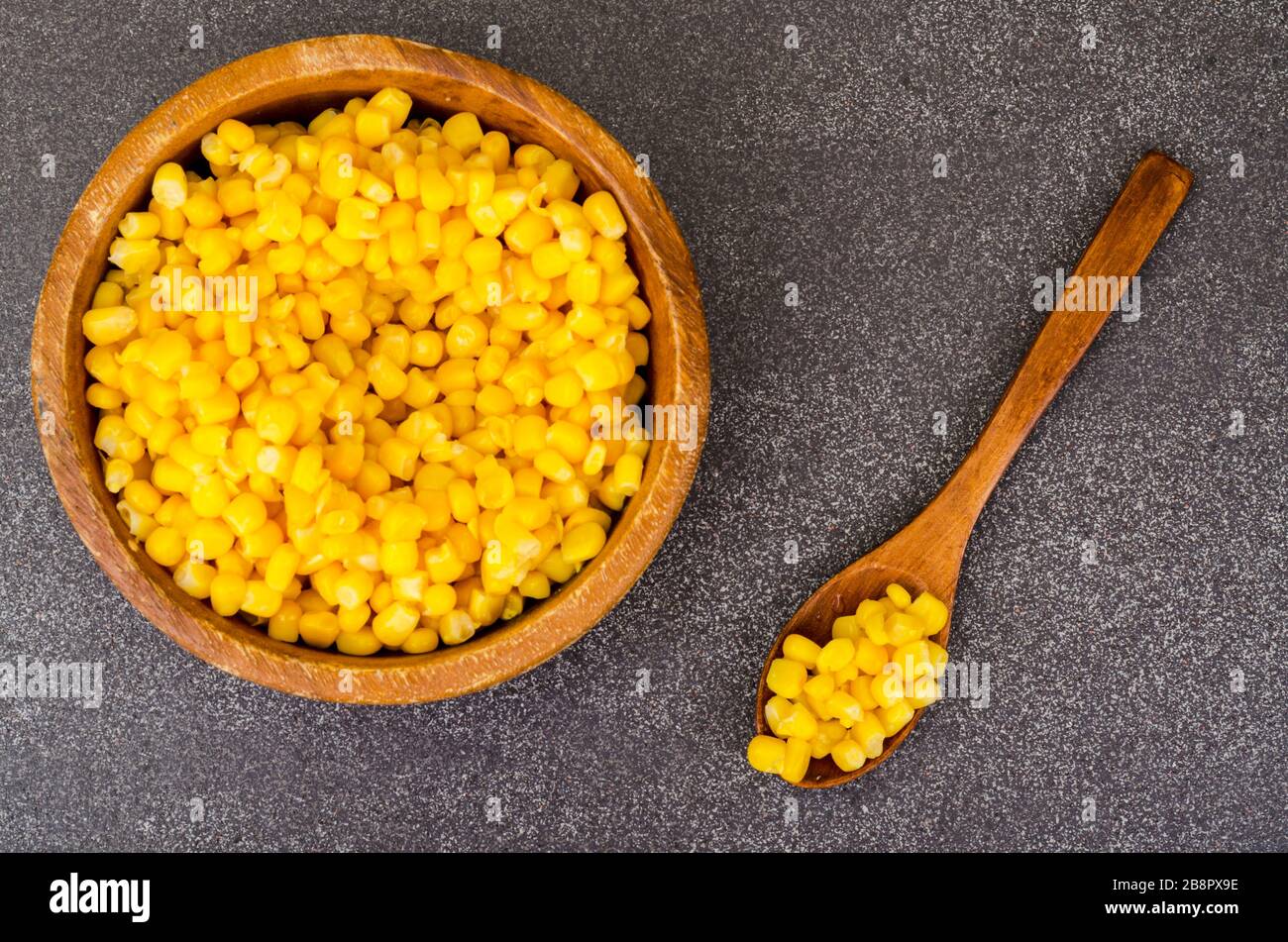 Boiled corn kernels in white hi-res stock photography and images - Alamy