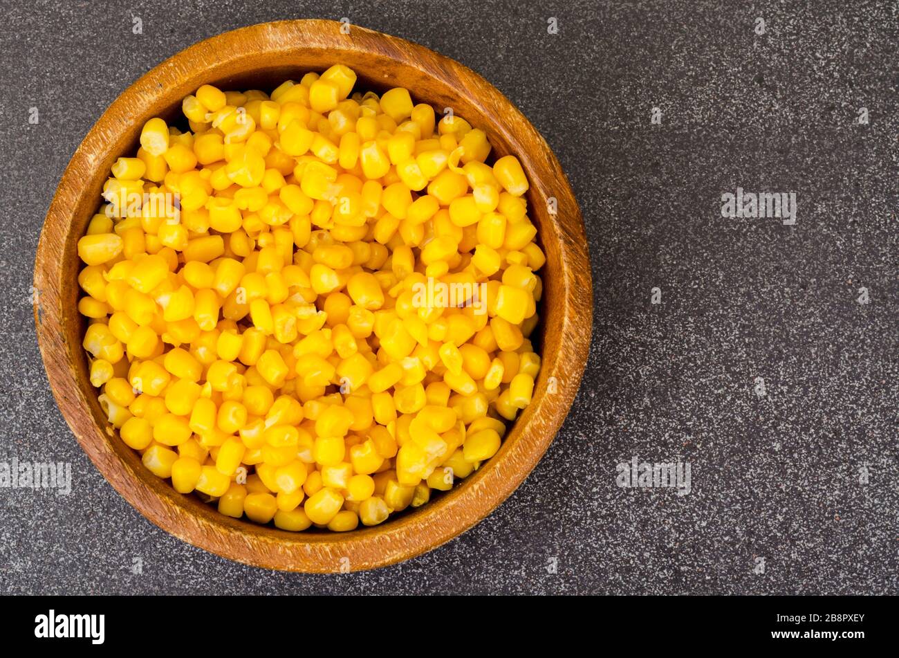 Boiled corn kernels in white hi-res stock photography and images - Alamy
