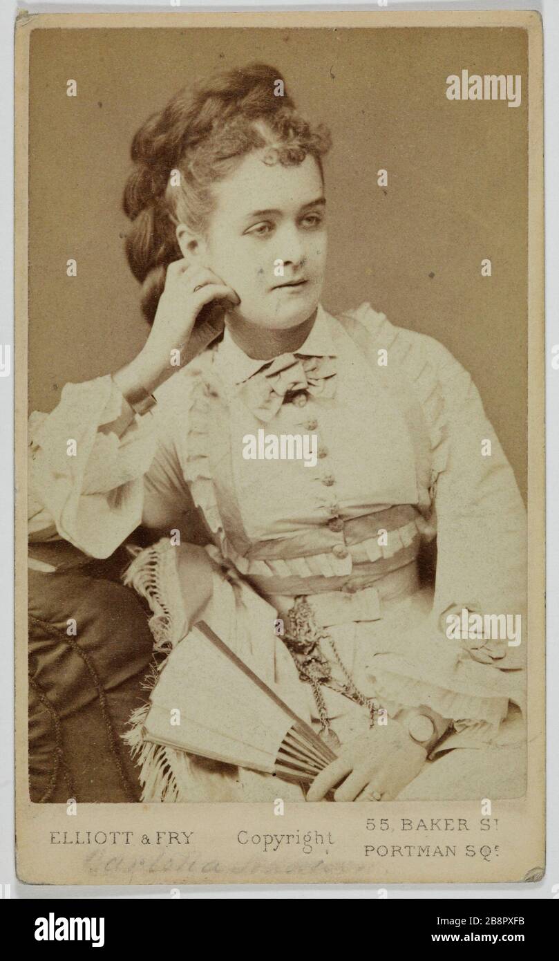 Portrait of Addison, Carlotta (Italian actress) Elliott & Fry. Portrait ...