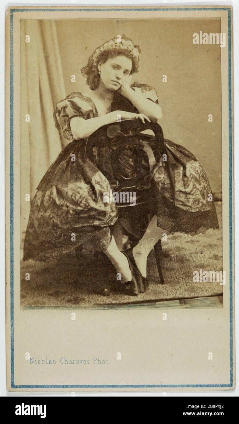 Portrait of Adele (dancer) Nicolas Florentin Charavet. Portrait d'Adèle ...