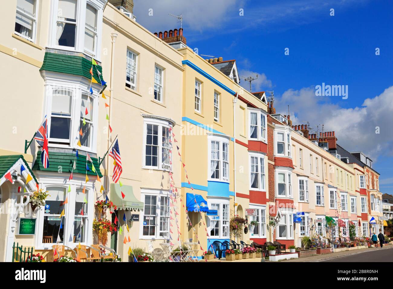 Brunswick Terrace, Weymouth, Dorset, England, United Kingdom Stock ...