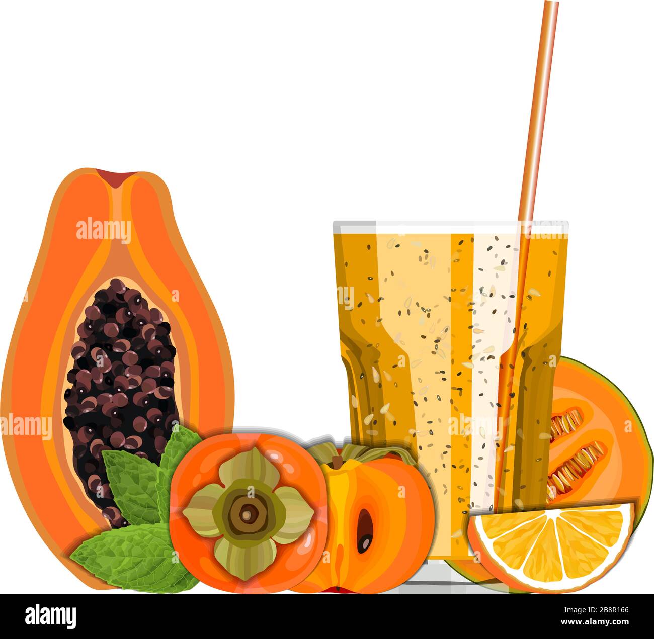 Energy orange drink in Stock Vector Images - Alamy