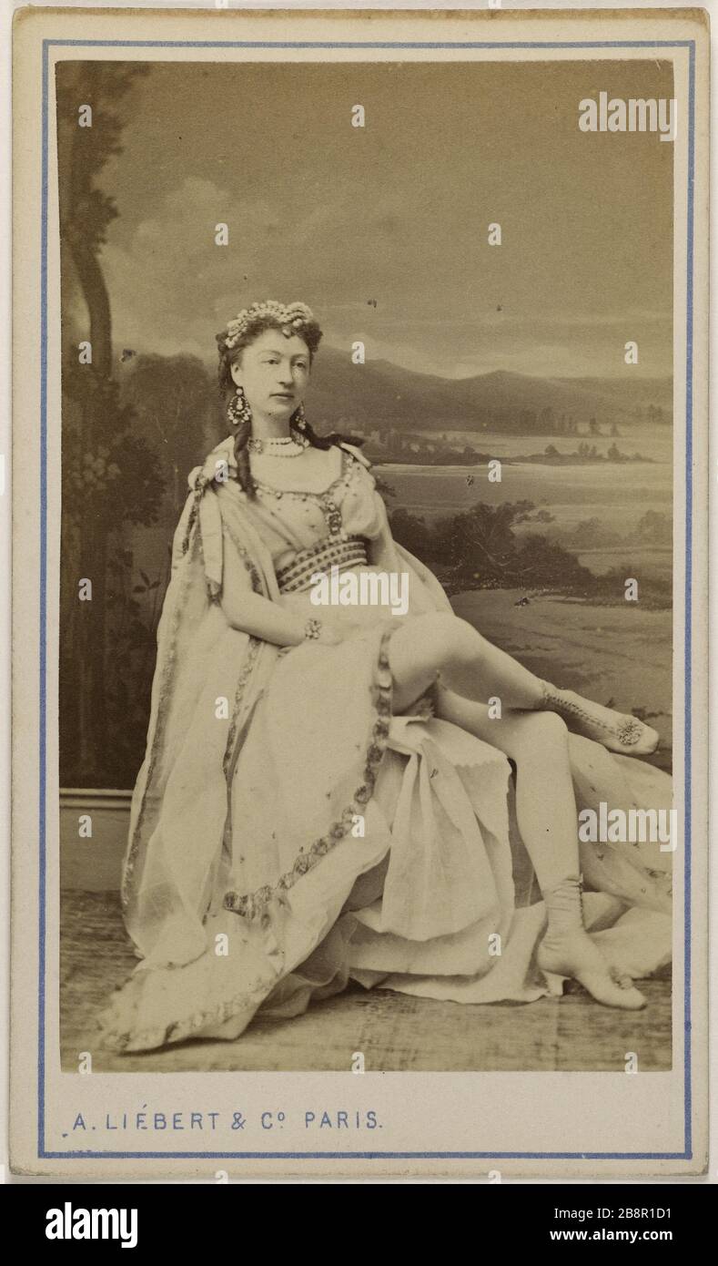 Portrait of Bell, Mary (actress) Alphonse Liébert (1827-1914). Portrait ...