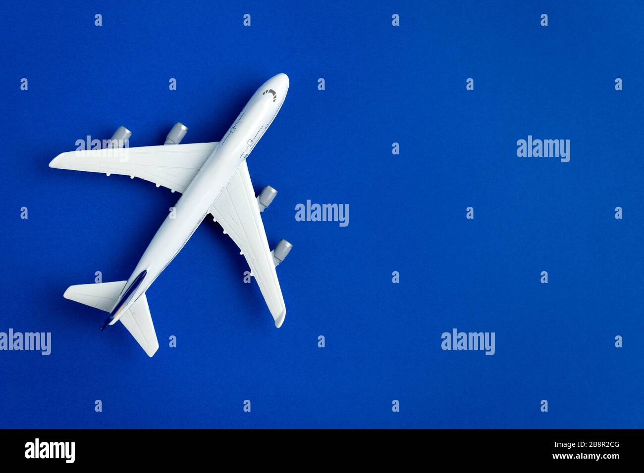 Flat lay airplane model Stock Photo - Alamy