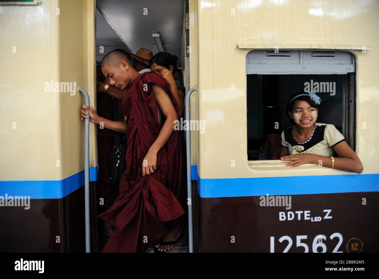 10.04.2014, Yangon, Republic of the Union of Myanmar, Asia - Buddhist ...