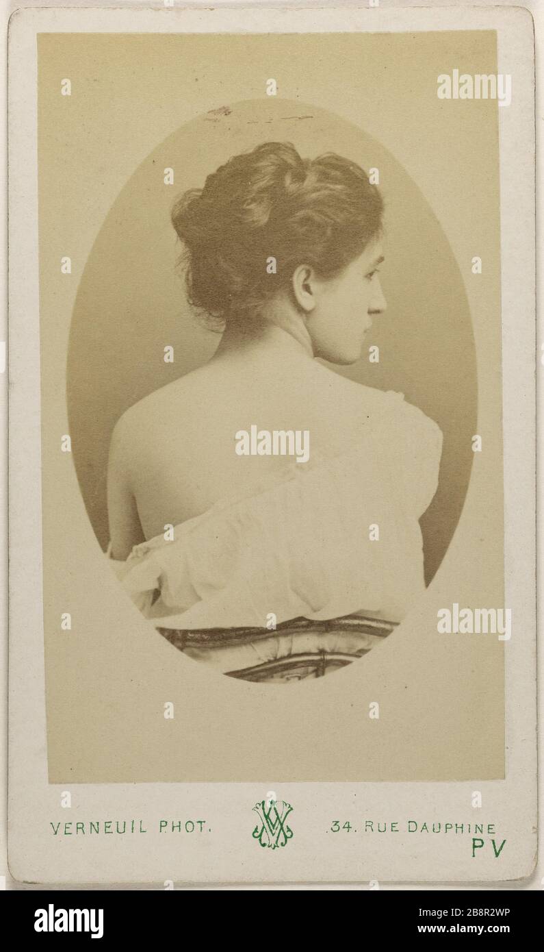 Portrait of Berthelly (actress) Auguste Marie Verneuil (1812-1896 ...
