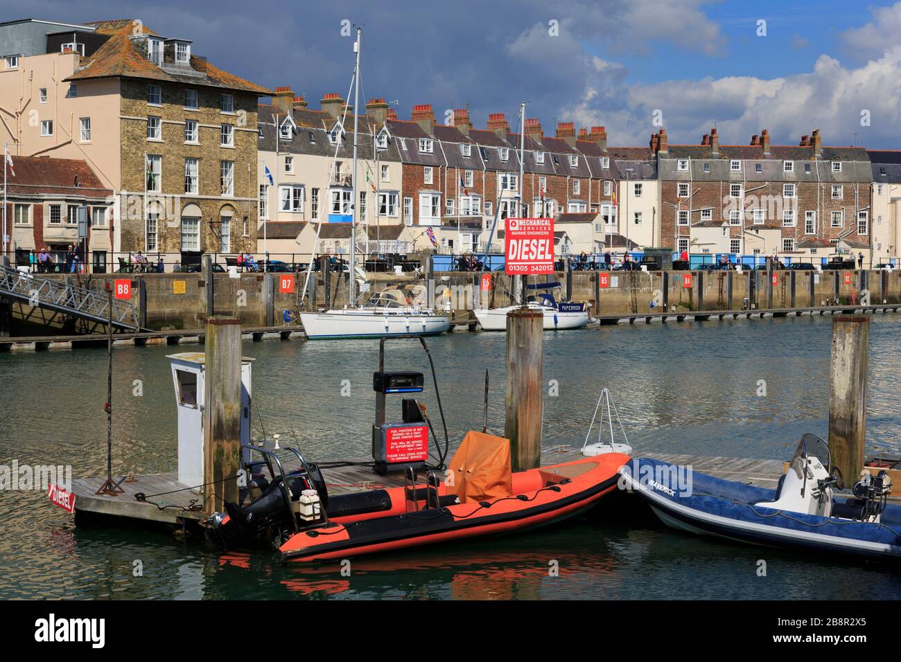 Custom House Quay, Weymouth, Dorset, England, United Kingdom Stock ...
