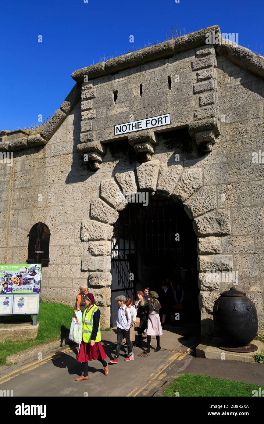 Nothe Fort Museum, Weymouth, Dorset, England, United Kingdom Stock ...