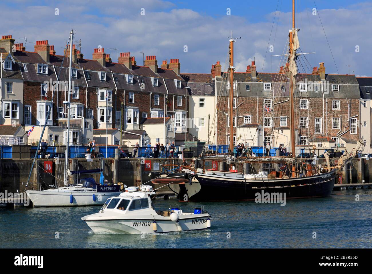Custom House Quay, Weymouth, Dorset, England, United Kingdom Stock ...