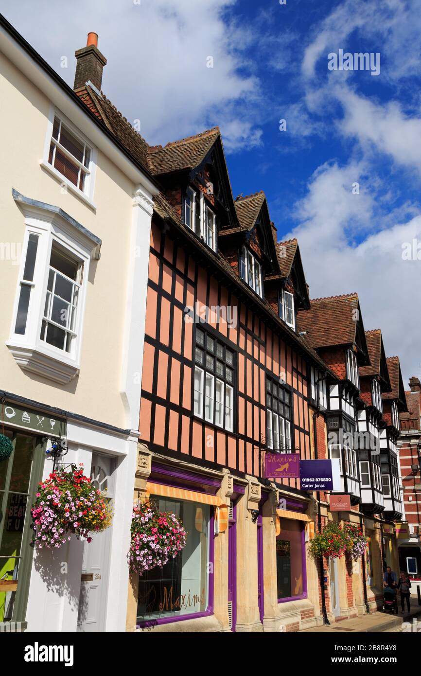 St. Thomas Street, Winchester, Hampshire, England, United Kingdom Stock ...