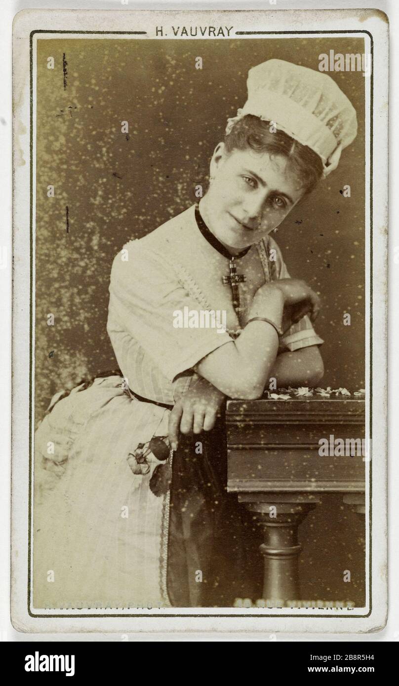 Portrait of Laure Dubree (actress) Portrait de Laure Dubree (actrice ...